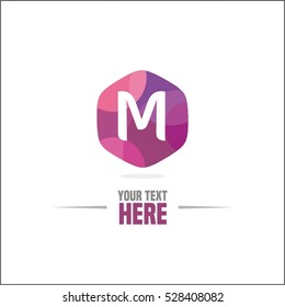 Vector Purple Letter M Logo Diamond Stock Vector (Royalty Free ...
