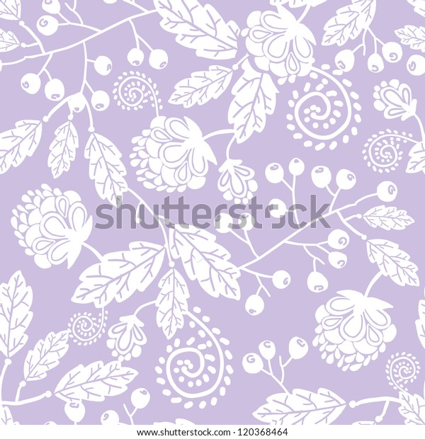 Vector Purple Line Art Flowers Elegant Stock Vector (Royalty Free ...