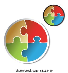 Vector Puzzle Symbols Stock Vector (Royalty Free) 63113449 | Shutterstock