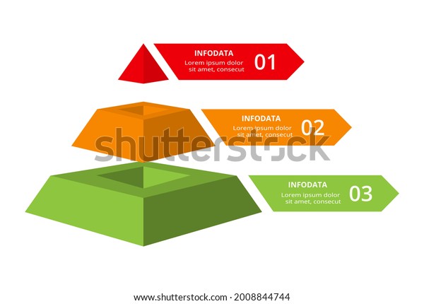 Vector Pyramid Arrows Infographic Diagram Chart Stock Vector (Royalty ...