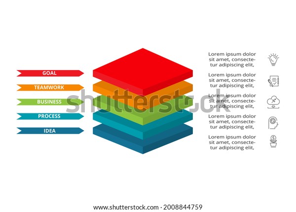 Vector Pyramid Arrows Infographic Diagram Chart Stock Vector (Royalty ...