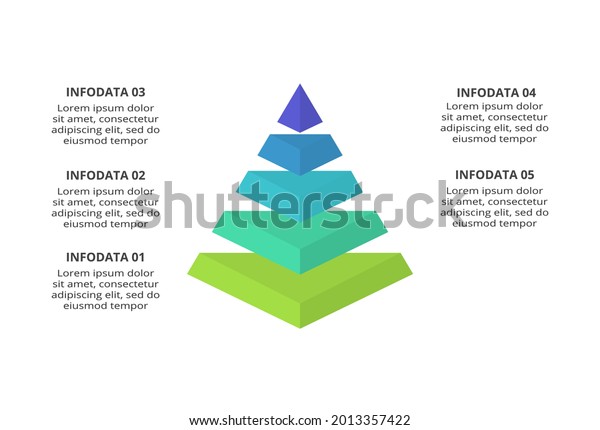 Vector Pyramid Arrows Infographic Diagram Chart Stock Vector (Royalty ...