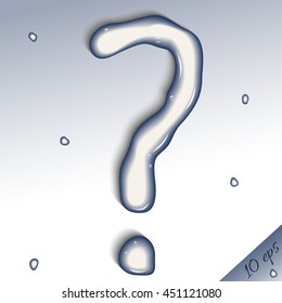 Vector Question Mark Pure Water Stock Vector (Royalty Free) 451121080 ...