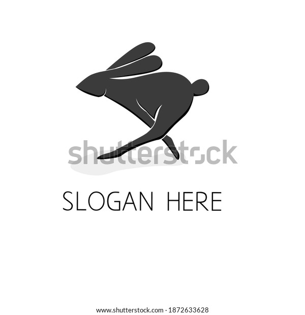 Vector Rabbit Logo Company Stock Vector (Royalty Free) 1872633628 ...