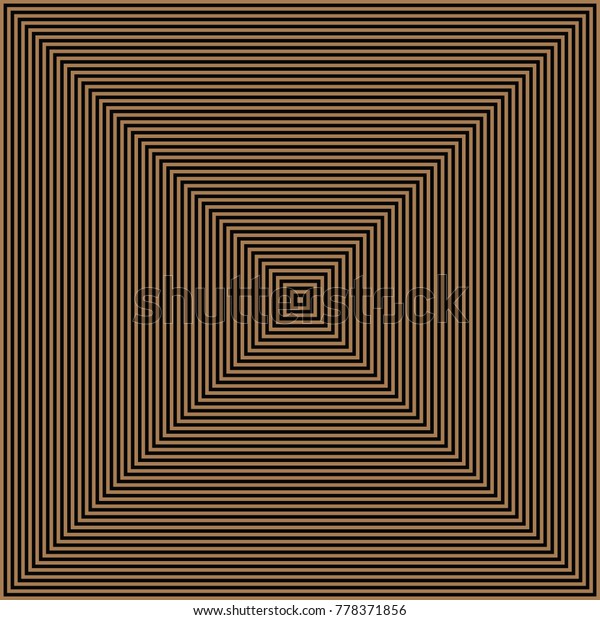 Vector Radiating Squares Spiral Retro Gold Stock Vector (Royalty Free ...