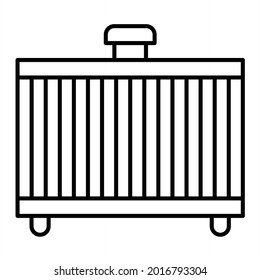 Vector Radiator Outline Icon Design Stock Vector (Royalty Free ...