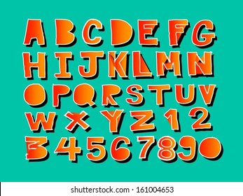 Vector Real Hand Drawn Letters Font Stock Vector (Royalty Free) 161004680