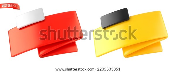 Vector Realistic Banners On White Background Stock Vector (Royalty Free ...