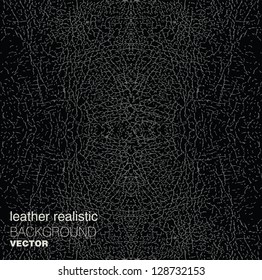 Vector Realistic Black Leather Texture Stock Vector (Royalty Free ...