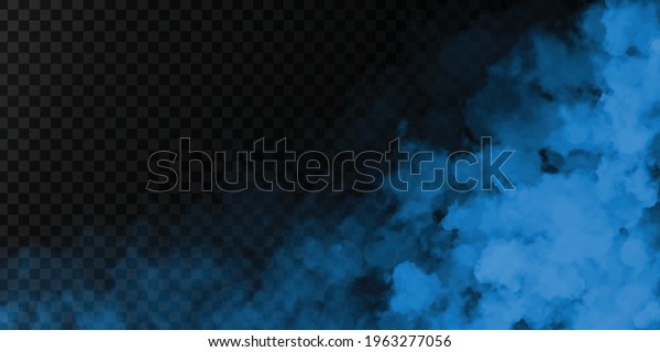 Vector Realistic Isolated Blue Smoke Effect Stock Vector (Royalty Free ...