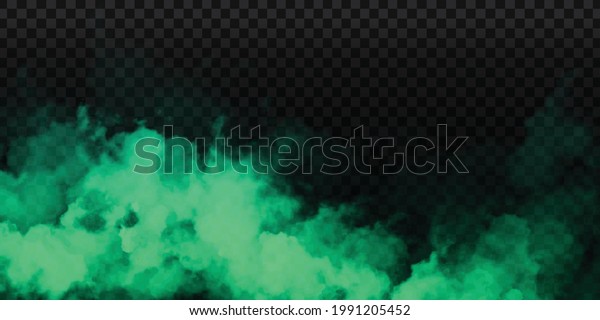 Vector Realistic Isolated Green Smoke Effect Stock Vector (Royalty Free ...