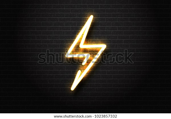Vector Realistic Isolated Neon Sign Energy Stock Vector (Royalty Free ...