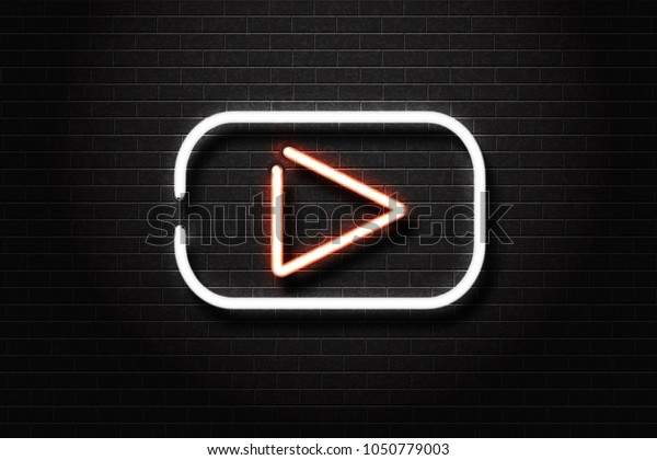 Vector Realistic Isolated Neon Sign Video Stock Vector (Royalty Free ...