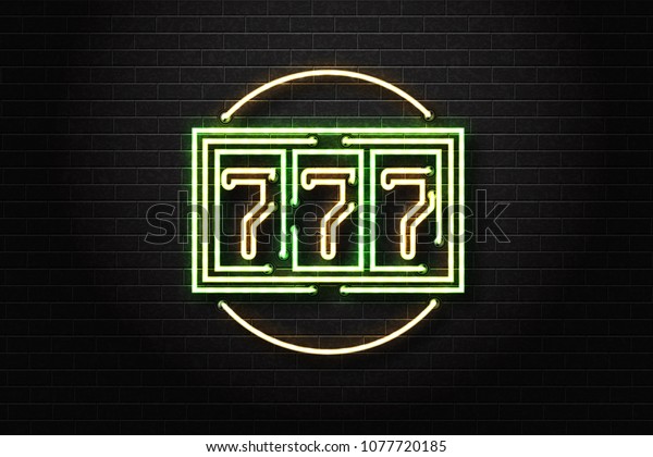 Vector Realistic Isolated Neon Sign 777 Stock Vector (Royalty Free ...