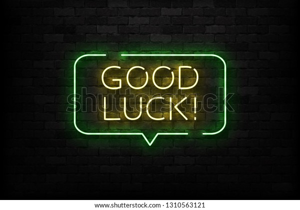Vector Realistic Isolated Neon Sign Good: stockvector (rechtenvrij ...