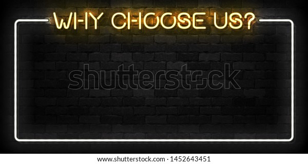 Vector Realistic Isolated Neon Sign Why Stock Vector (Royalty Free ...