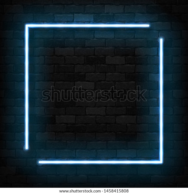 Vector Realistic Isolated Neon Sign Blue Stock Vector (Royalty Free ...