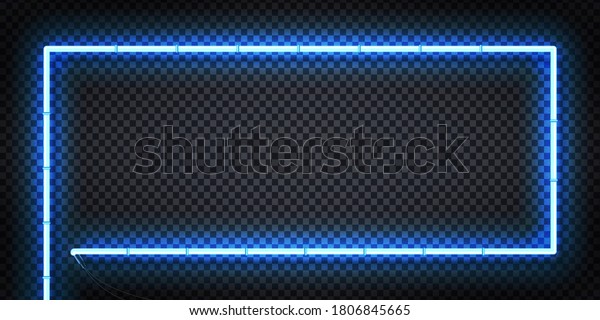 Vector Realistic Isolated Neon Sign Frame Stock Vector (Royalty Free ...