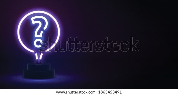 Vector Realistic Isolated Neon Sign Quiz Stock Vector (Royalty Free ...