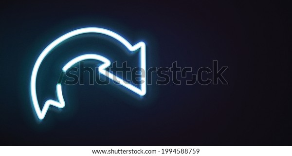 Vector Realistic Isolated Neon Sign Arrow Stock Vector (Royalty Free ...