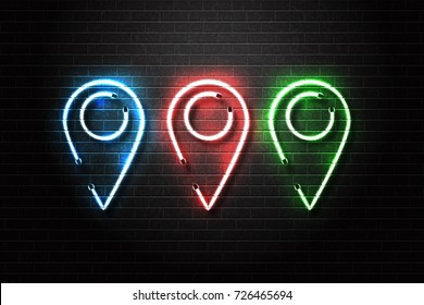 17,877 Neon Location Images, Stock Photos & Vectors | Shutterstock