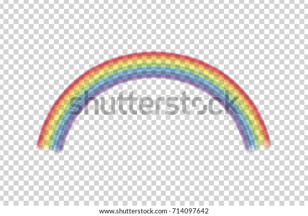 Vector Realistic Isolated Rainbow Effect On Stock Vector (Royalty Free ...