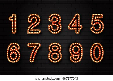 Vector Set Realistic Isolated Neon Sign Stock Vector (Royalty Free ...