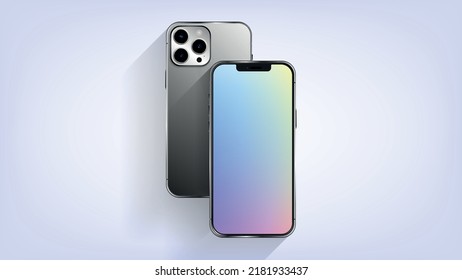 Vector Realistic Phone Mockup Mobile Screen Stock Vector (Royalty Free ...