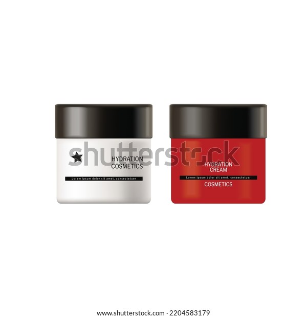 Vector Realistic Product Placement Label Mockup Stock Vector (Royalty ...