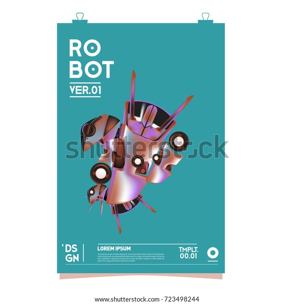 Vector Realistic Robot Illustration Robot Toys Stock Vector (Royalty ...