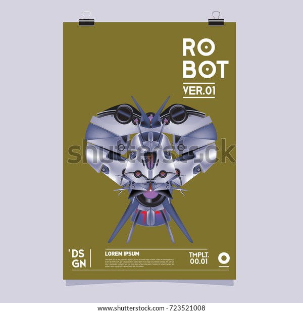 Vector Realistic Robot Illustration Robot Toys Stock Vector (Royalty ...