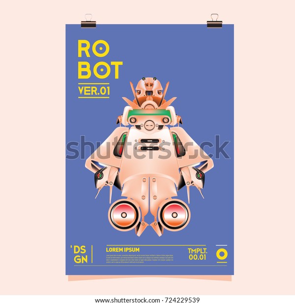 Vector Realistic Robot Illustration Robot Toys Stock Vector (Royalty ...