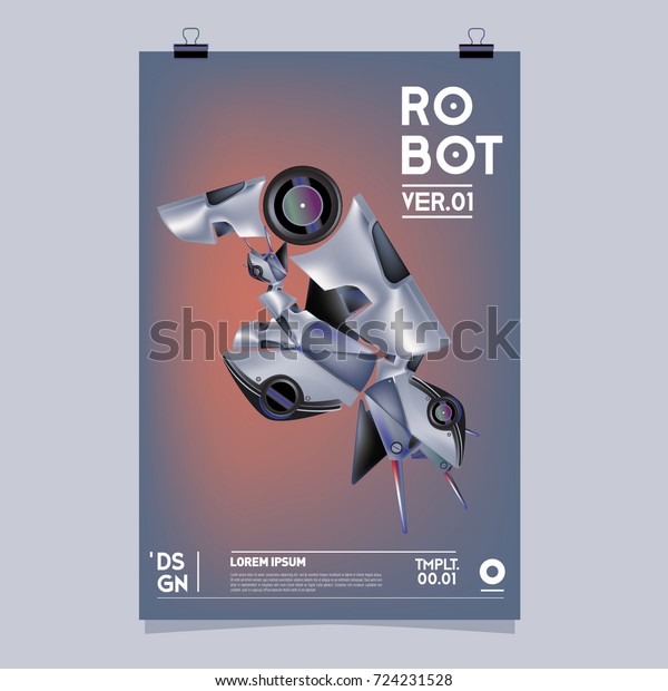 Vector Realistic Robot Illustration Robot Toys Stock Vector (Royalty ...