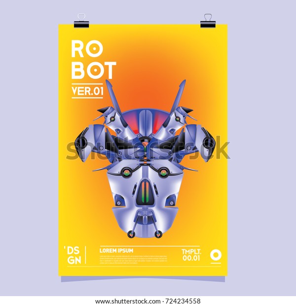 Vector Realistic Robot Illustration Robot Toys Stock Vector (Royalty ...