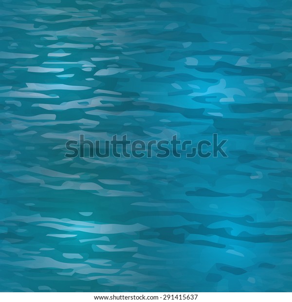 Vektor Stok Vector Realistic Water Texture Seamless Pattern (Tanpa ...