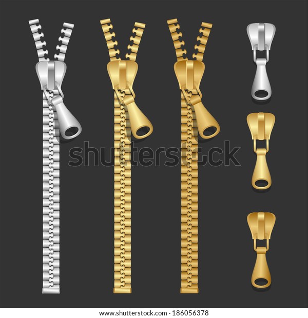 Vector Realistic Zippers Type Set Illustration Stock Vector (Royalty ... Vector Realistic Zippers Type Set Illustration Stock Vector (Royalty ...