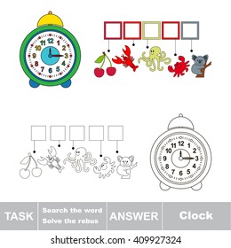 Vector Rebus Game Children Find Solution Stock Vector (Royalty Free ...