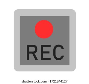 Vector Rec Icon Rec Symbol Stock Vector (Royalty Free) 1721244127 ...