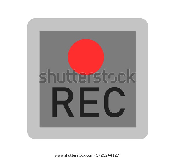 Vector Rec Icon Rec Symbol Stock Vector (Royalty Free) 1721244127 ...