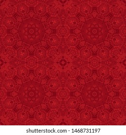 Vector Red Abstract Doodle Seamless Pattern Stock Vector (Royalty Free ...