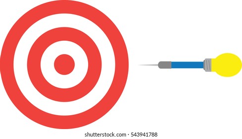 Vector Red Bullseye Target Heart Yellow Stock Vector (Royalty Free ...