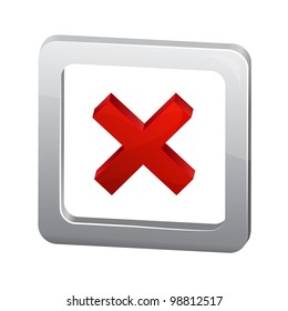 Vector Red Cross Metalic Box Isolated Stock Vector (Royalty Free ...