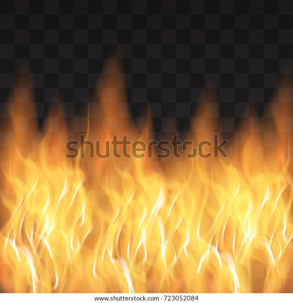 Vector Red Fire Transparent Graphic Template Stock Vector (Royalty Free ...