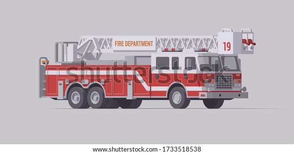 8,453 Ladder truck 스톡 벡터, 이미지 및 벡터 아트 | Shutterstock