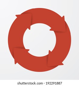 Vector Red Life Cycle Diagram 4: เวกเตอร์สต็อก (ปลอดค่าลิขสิทธิ์ ...