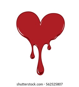 Bleeding Heart Icon Logo Vector Trendy Stock Vector (Royalty Free ...