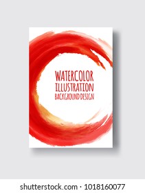Vector Red Round Banner Shapes Isolated Stock Vector (Royalty Free ...