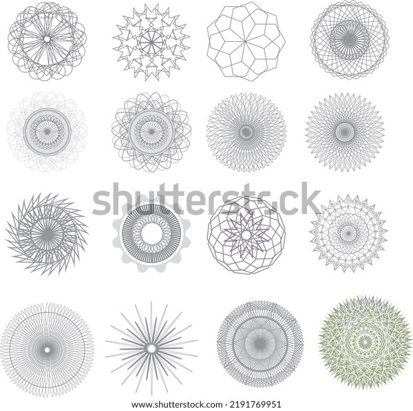 Vector Repetitive Figures Shapes That Make Stock Vector (Royalty Free ...