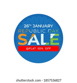 Vector Republic Day Offer Label 26 Stock Vector (Royalty Free ...