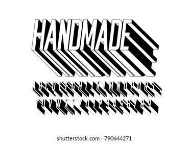 Vector Retro Bold Font Alphabet Stock Vector (Royalty Free) 790644271 ...